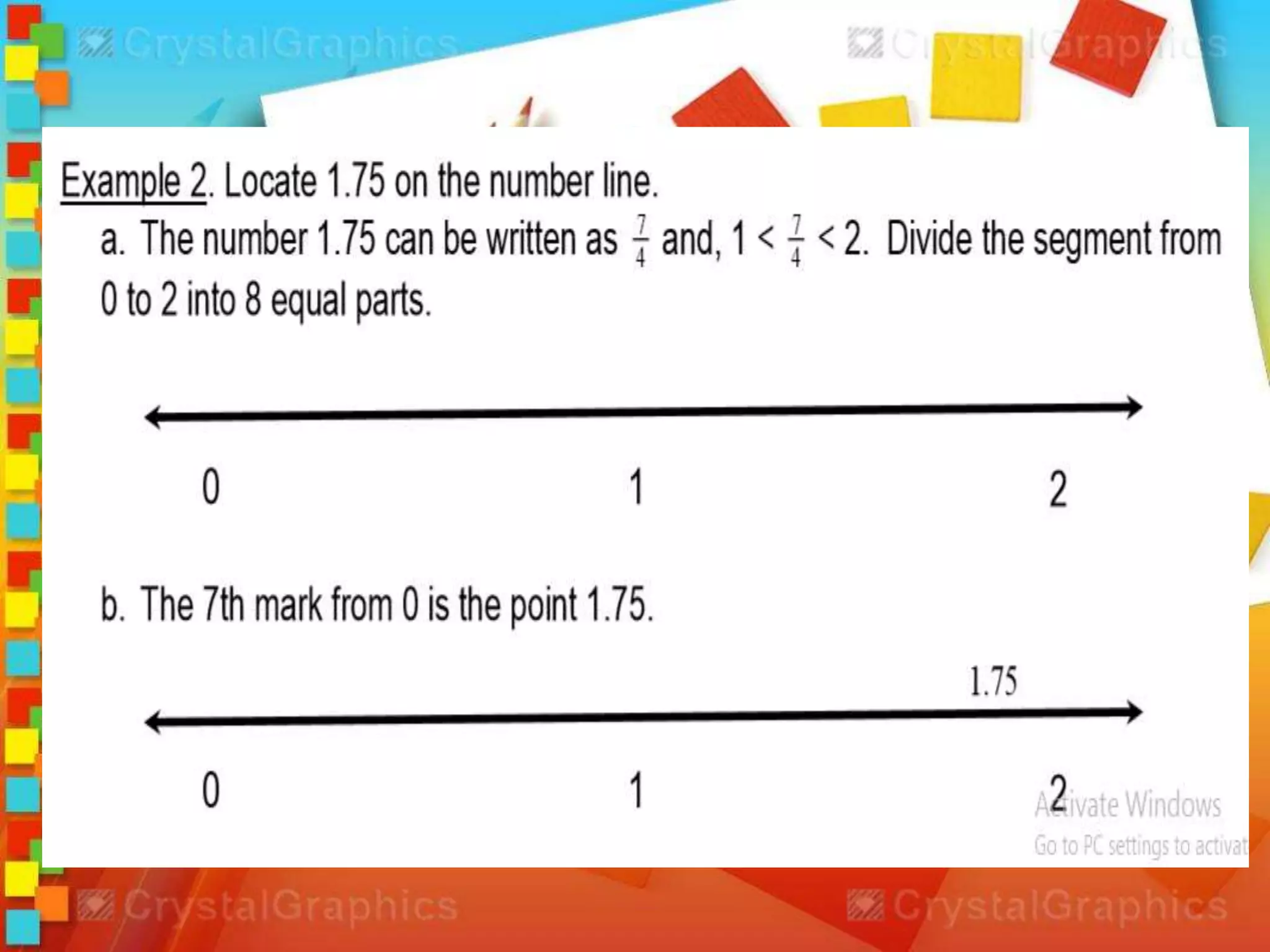 Rational numbers in the number line | PPTX