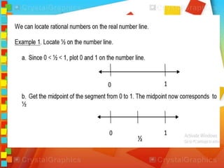 Rational numbers in the number line | PPTX