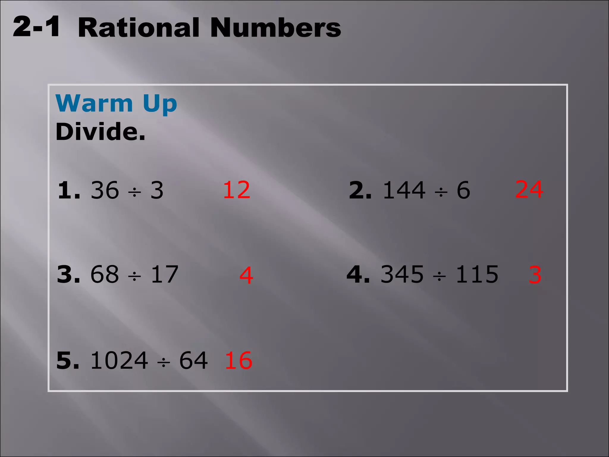 Rational numbers | PPT