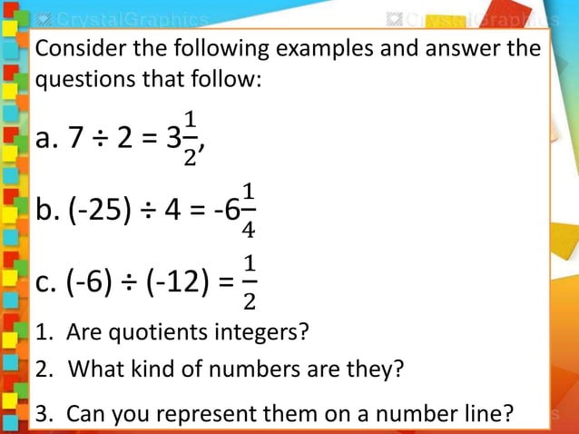 Rational numbers on the number line | PPT