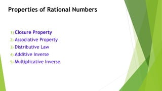 Rational numbers ppt | PPTX