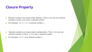 Rational numbers ppt | PPT