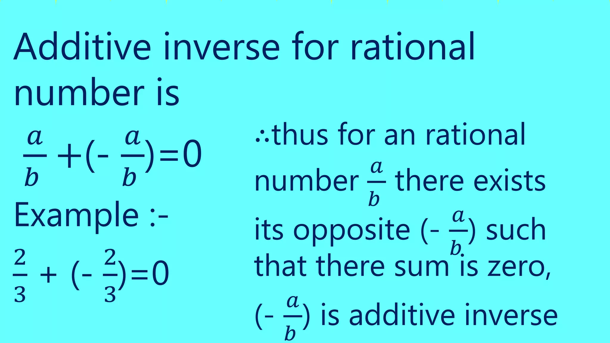 Properties of Rational Numbers | PPTX