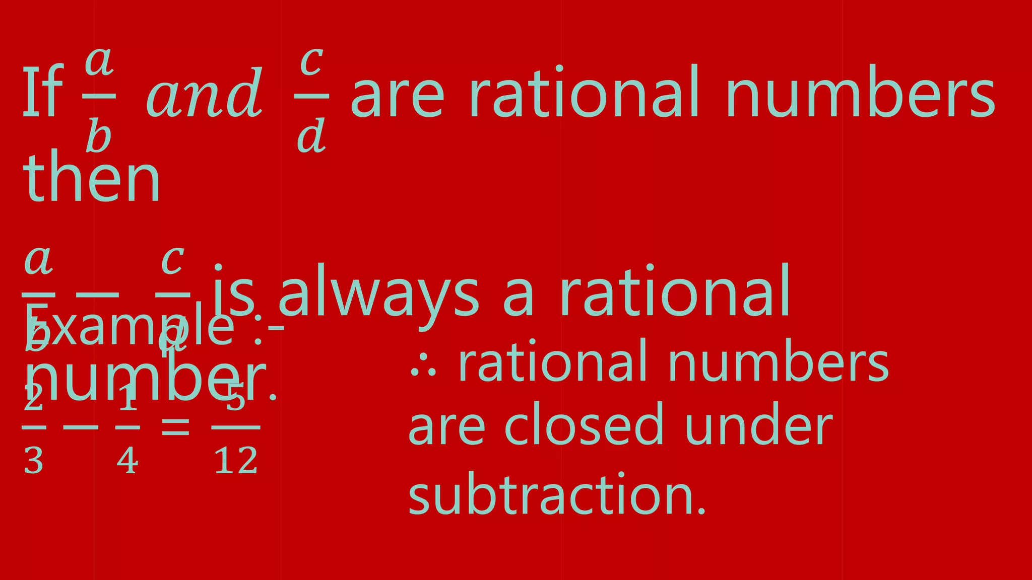 Properties of Rational Numbers | PPTX