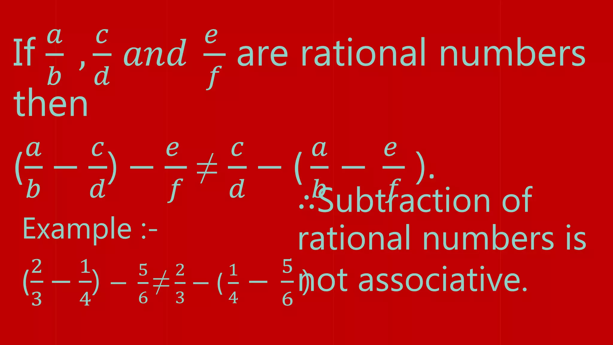 Properties of Rational Numbers | PPTX
