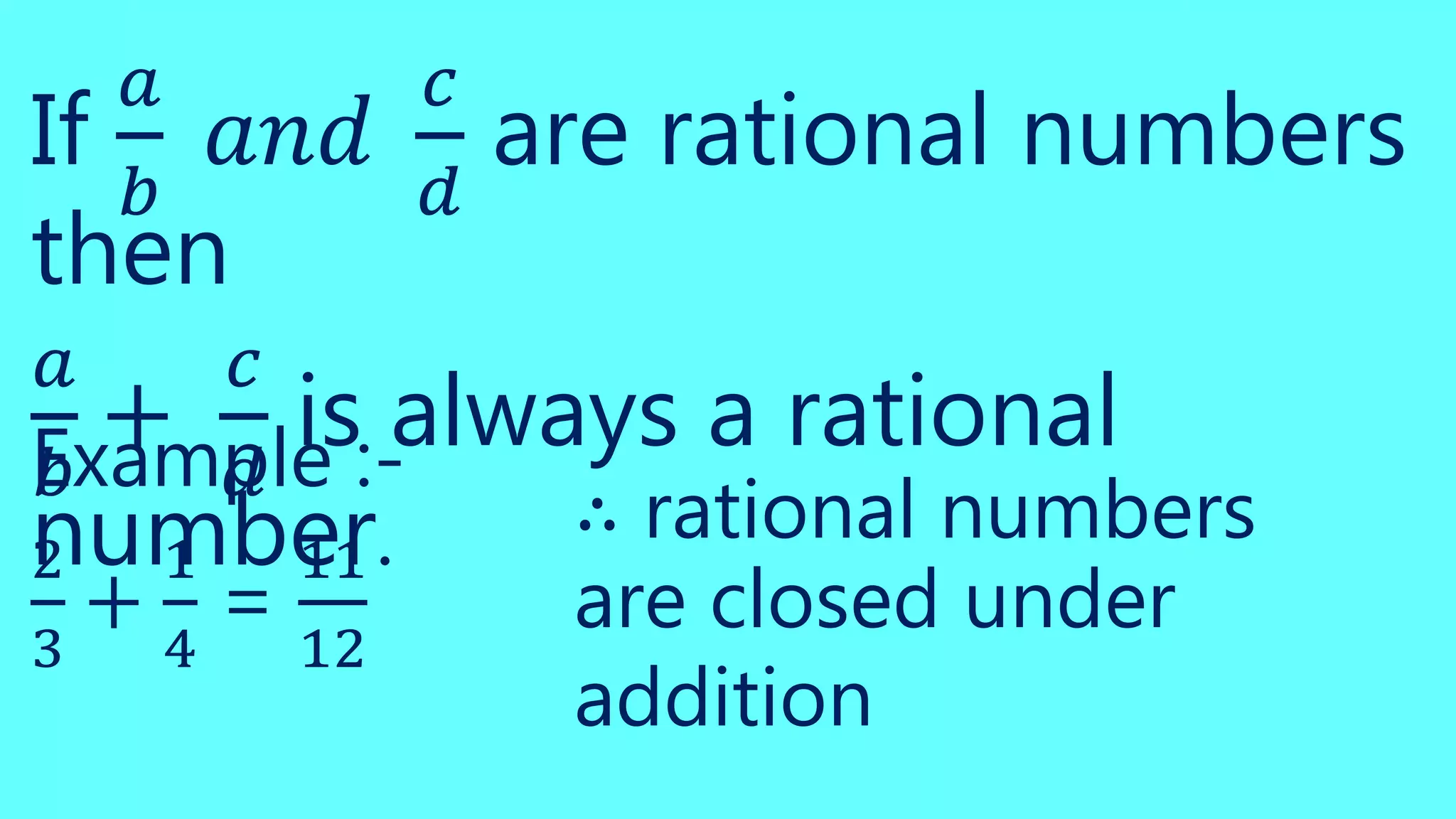 Properties of Rational Numbers | PPTX