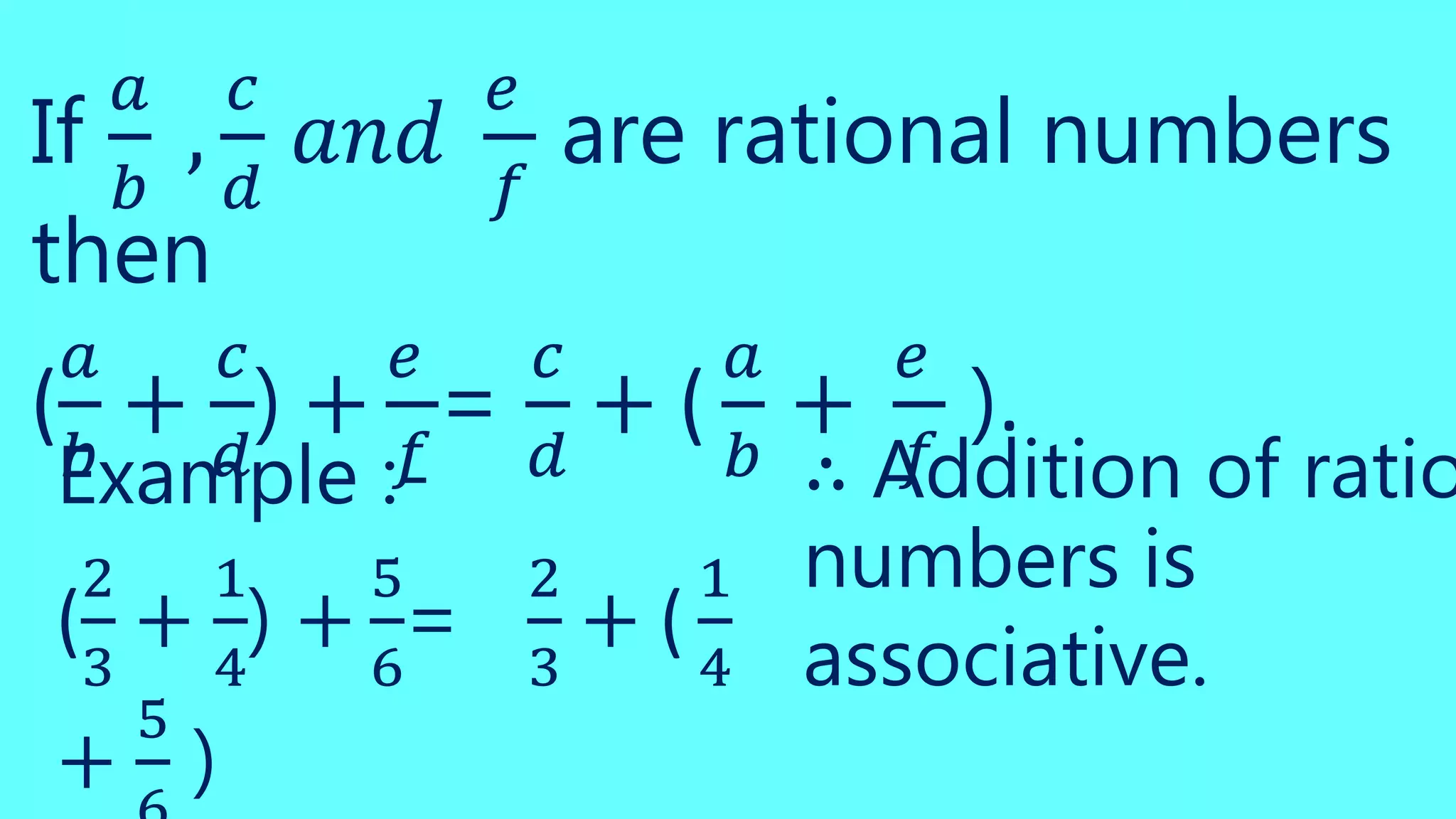 Properties of Rational Numbers | PPTX