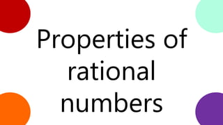 Properties of Rational Numbers | PPTX