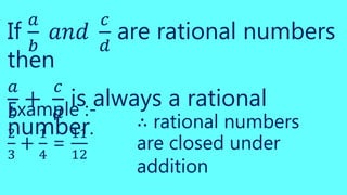 Properties of Rational Numbers | PPTX