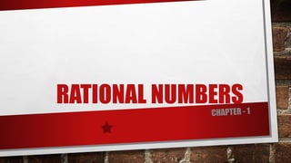 Rational numbers class 8 | PPTX
