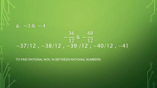 Rational numers ppt | PPTX