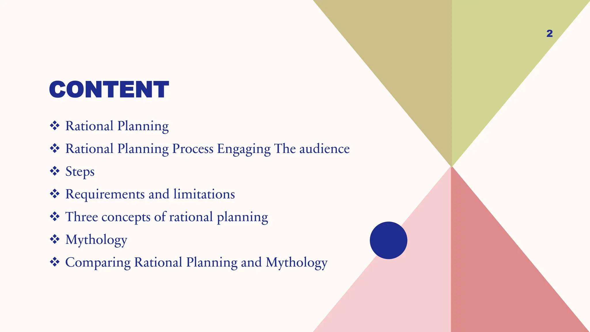 rational planning (PART OF URBAN PLANNING) | PPT