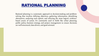 rational planning (PART OF URBAN PLANNING) | PPT