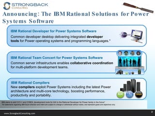 What's New in Rational Software for POWER Systems | PPT