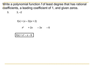 RATIONAL ROOT THEOREM AND EXAMPLES .pptx | Classical Music | Music
