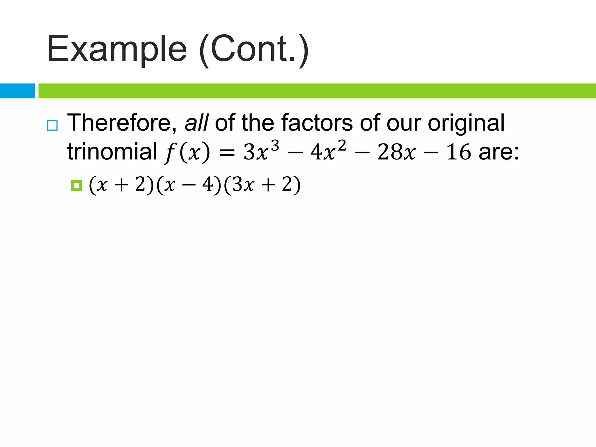 Rational Root Theorem | PPTX