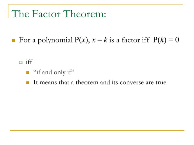 Rational Root Theorem Ppt