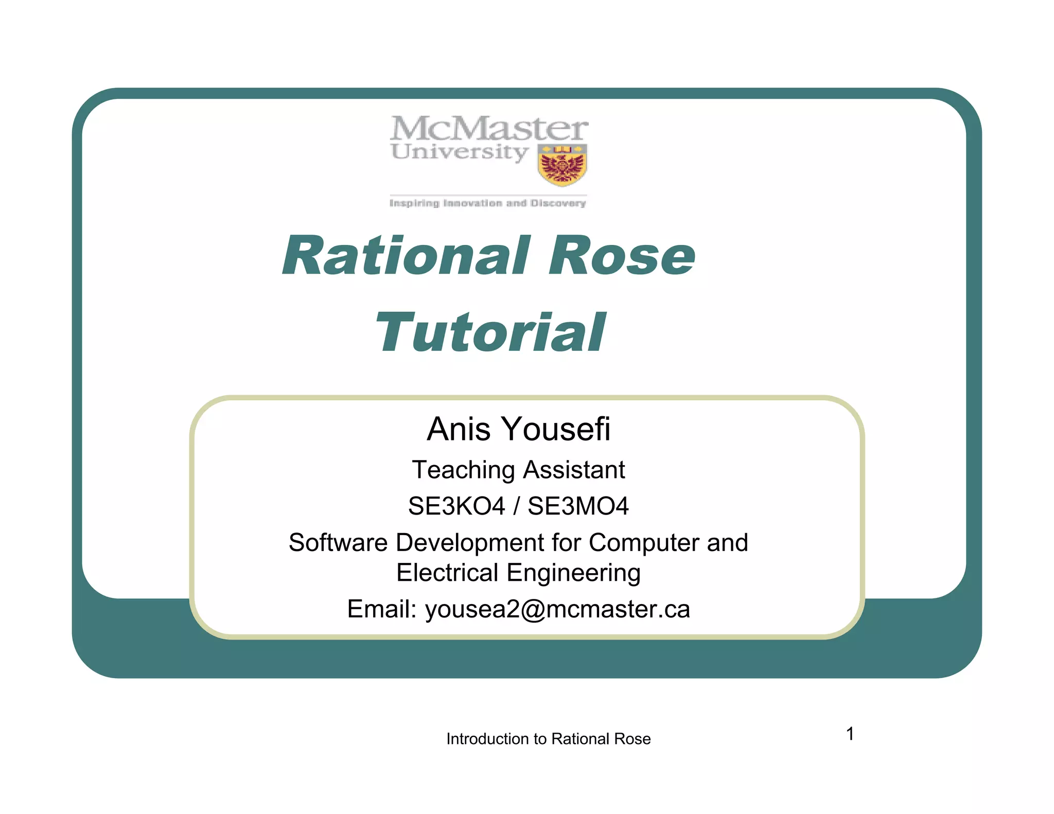 Rational rose tutorial | PDF