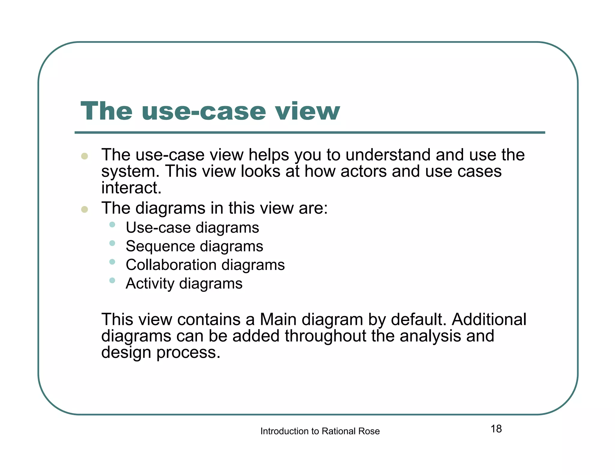 Rational rose tutorial | PDF