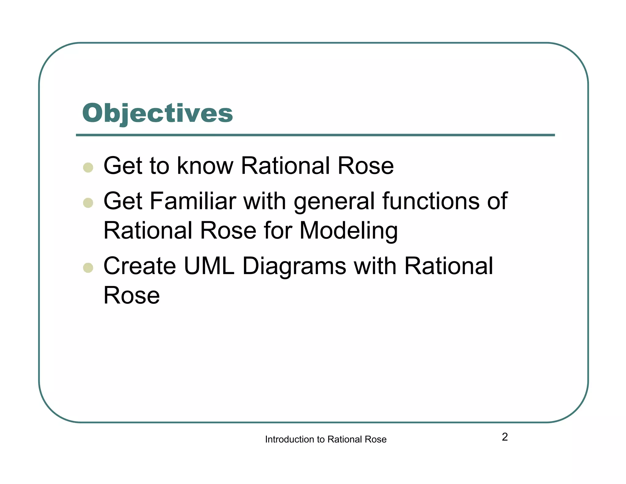 Rational rose tutorial | PDF
