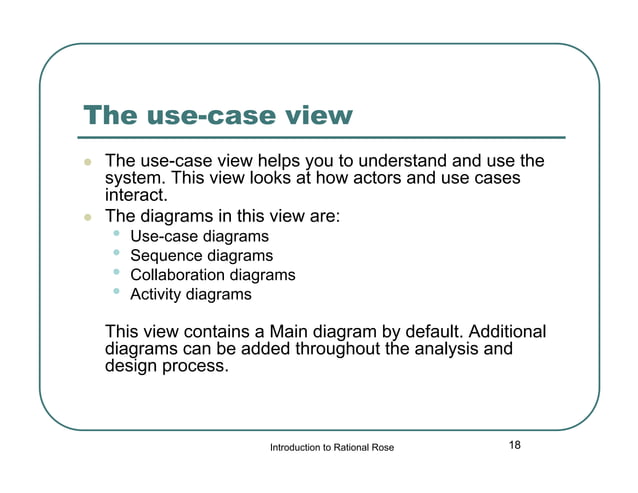 Rational rose tutorial | PDF