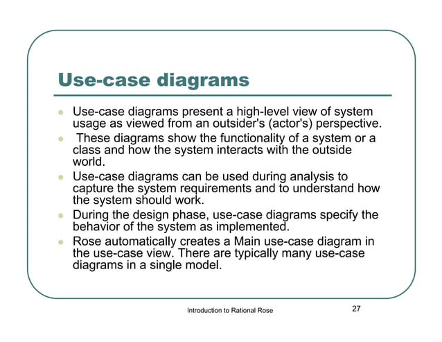 Rational rose tutorial | PDF