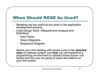 Rational rose tutorial | PDF