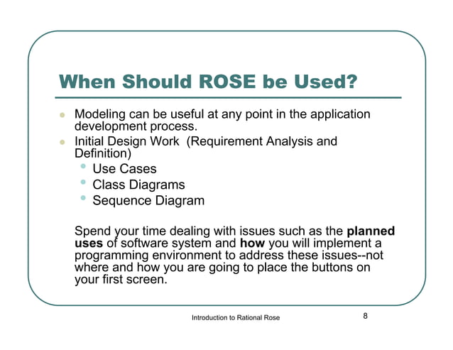 Rational rose tutorial | PDF
