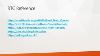 Rational team concert (RTC) tips | PPT