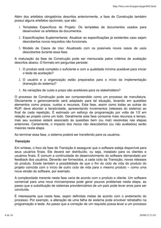 Rational Unified Process - RUP | PDF