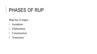 Rational Unified Process by Vincent Prince Mutimbanyoka | PPT