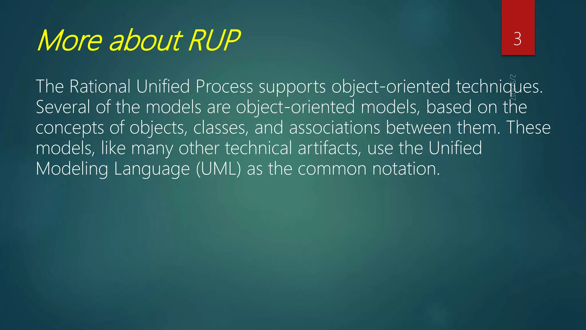Rational unified process (rup) | PPTX | Programming Languages | Computing