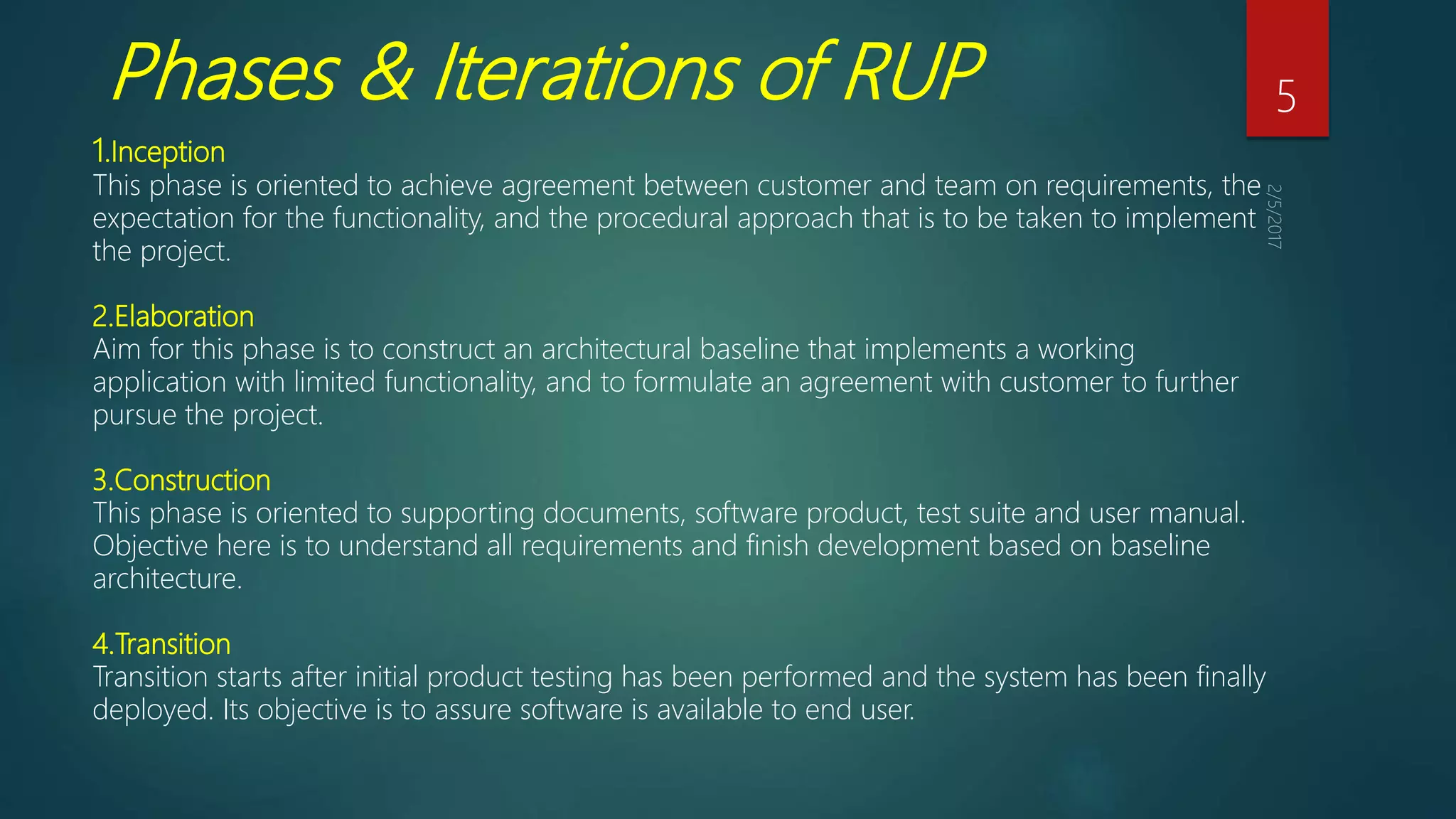 Rational unified process (rup) | PPTX