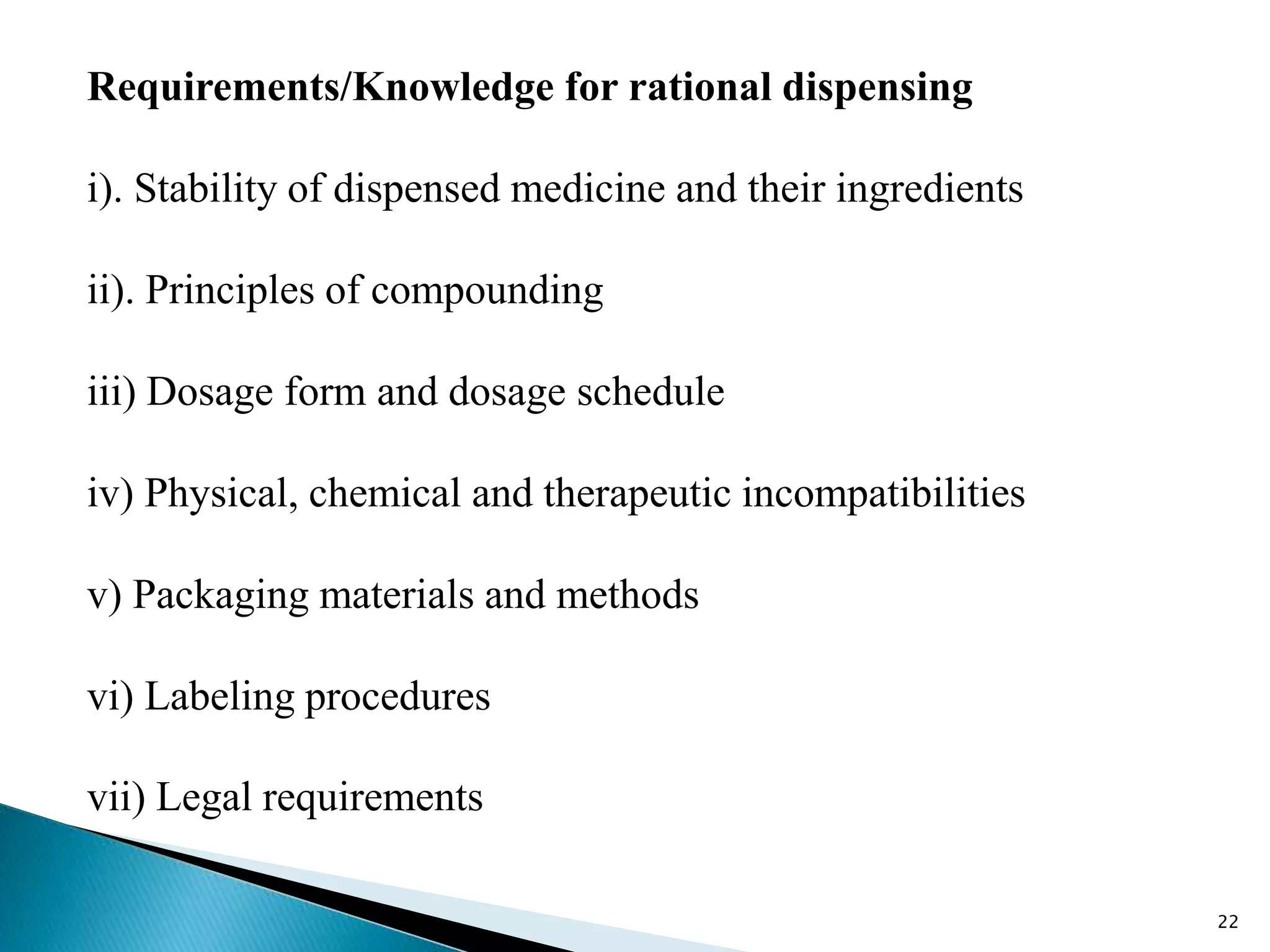 Rational prescribing,dispensing and use of drugs | PPTX