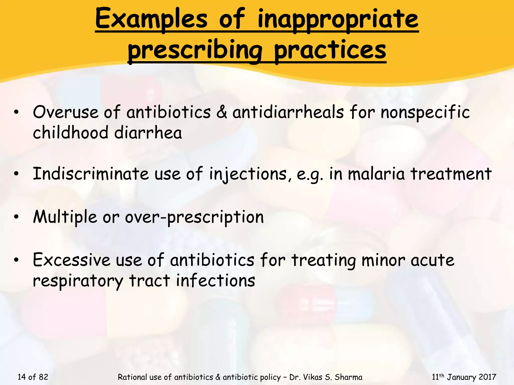 Rational use of antibiotics & antibiotic policy | PPTX