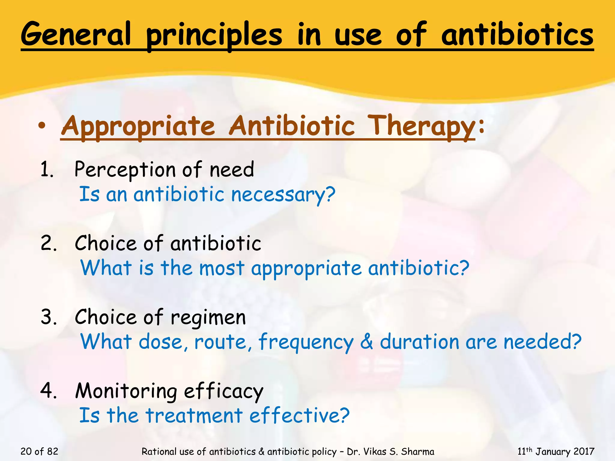 Rational use of antibiotics & antibiotic policy | PPTX