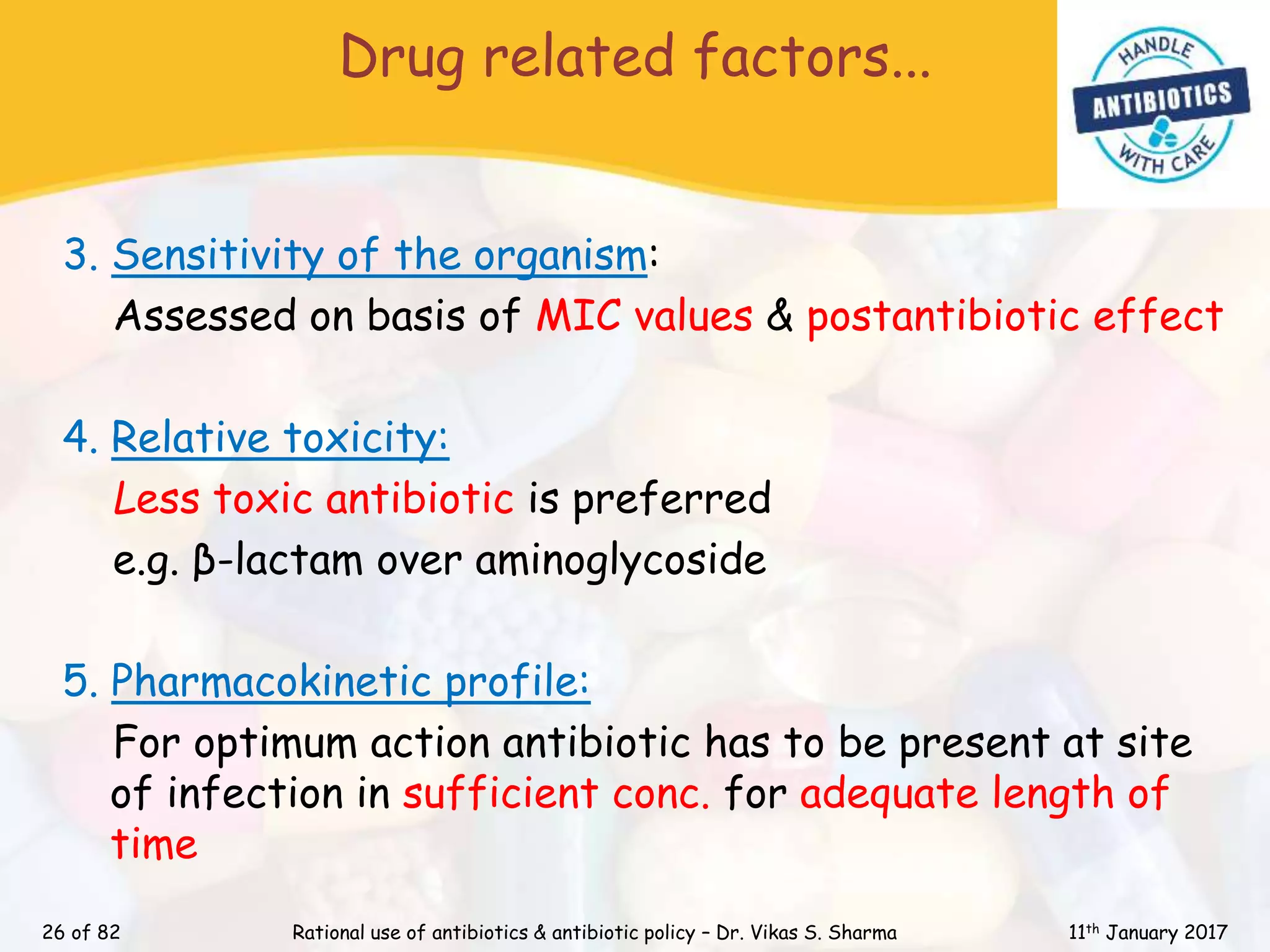 Rational use of antibiotics & antibiotic policy | PPTX