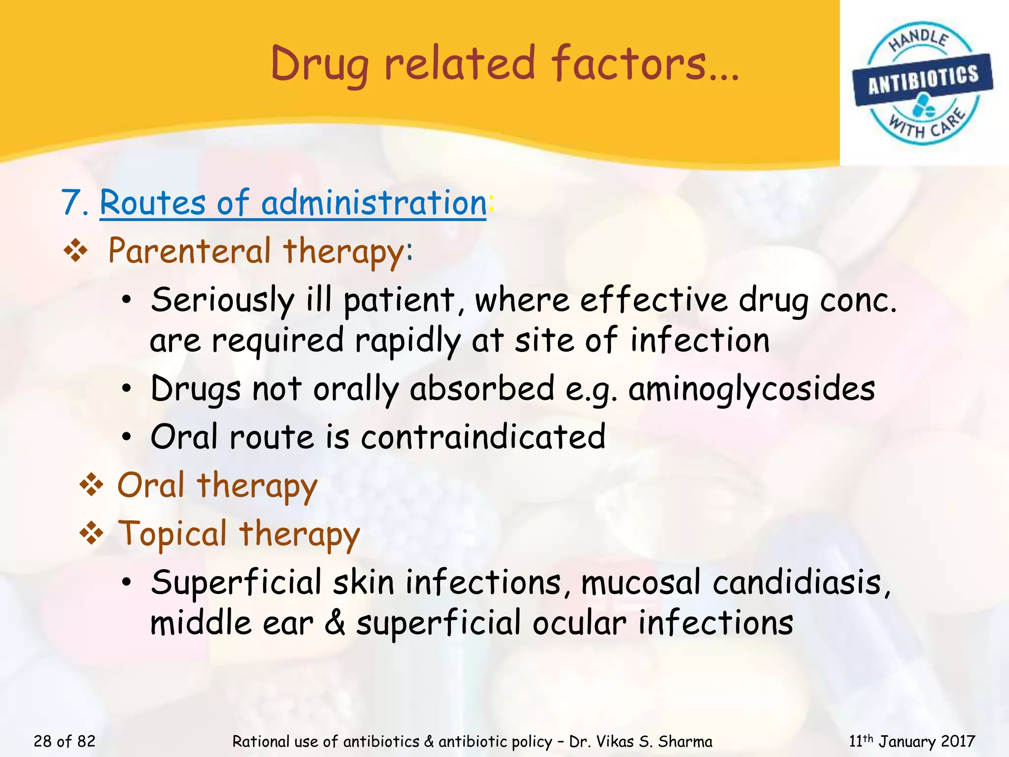Rational use of antibiotics & antibiotic policy | PPTX