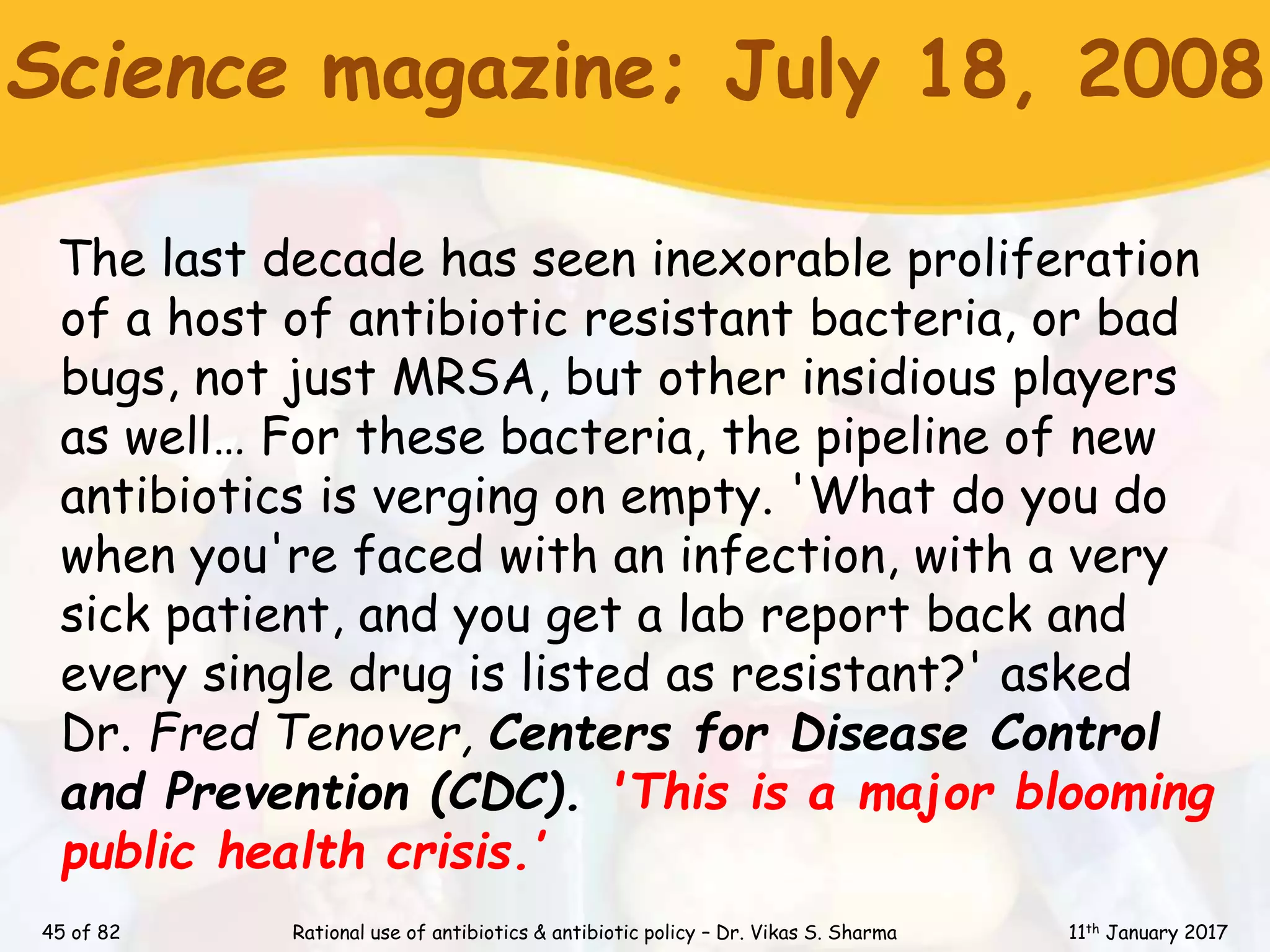 Rational use of antibiotics & antibiotic policy | PPTX