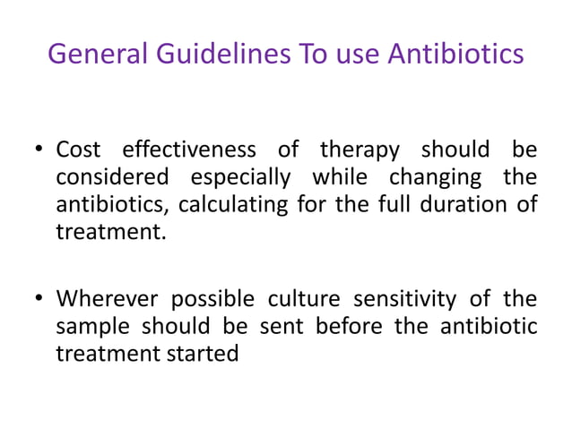 Rational use of antibiotics | PPTX | Infectious Diseases | Diseases and ...