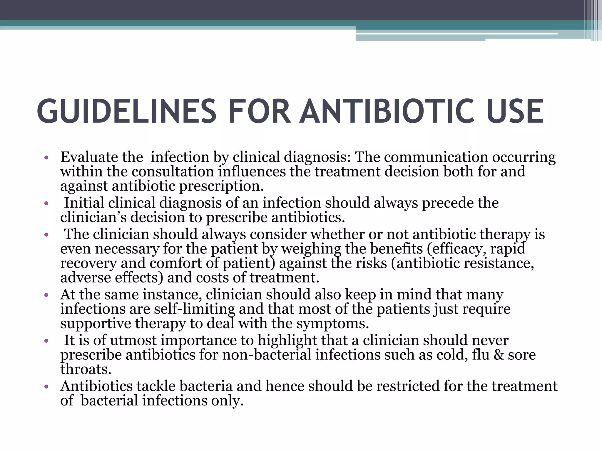 Rational use of antibiotics | PPTX