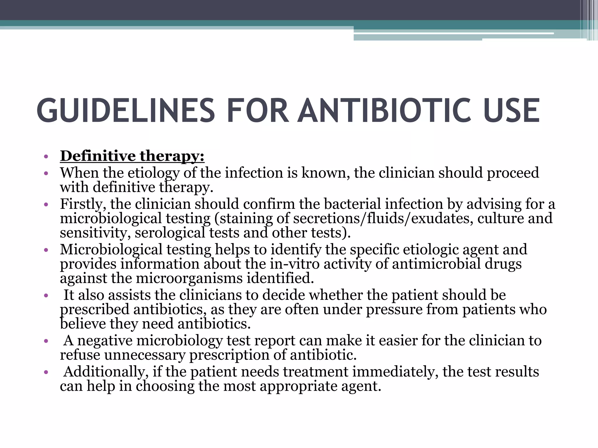 Rational use of antibiotics | PPTX
