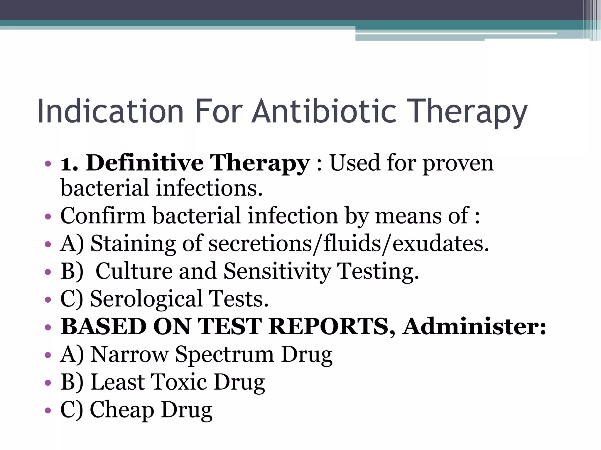 Rational use of antibiotics | PPTX