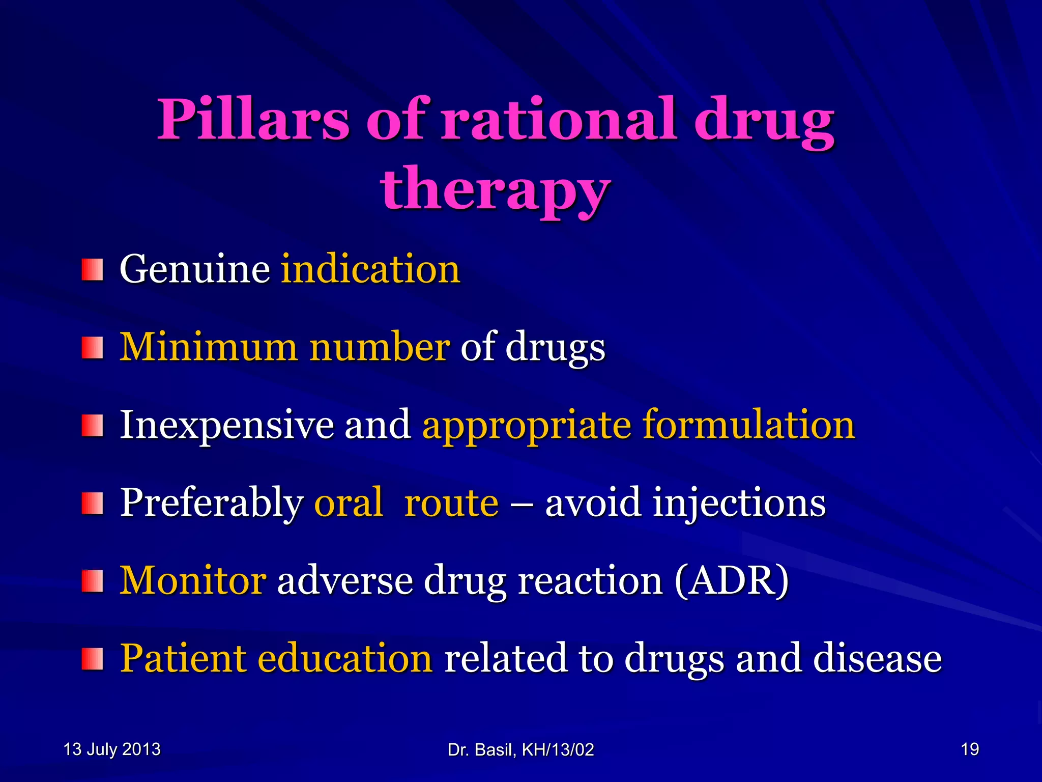 Rational use of antibiotics by Dr. Basil Tumaini | PPTX
