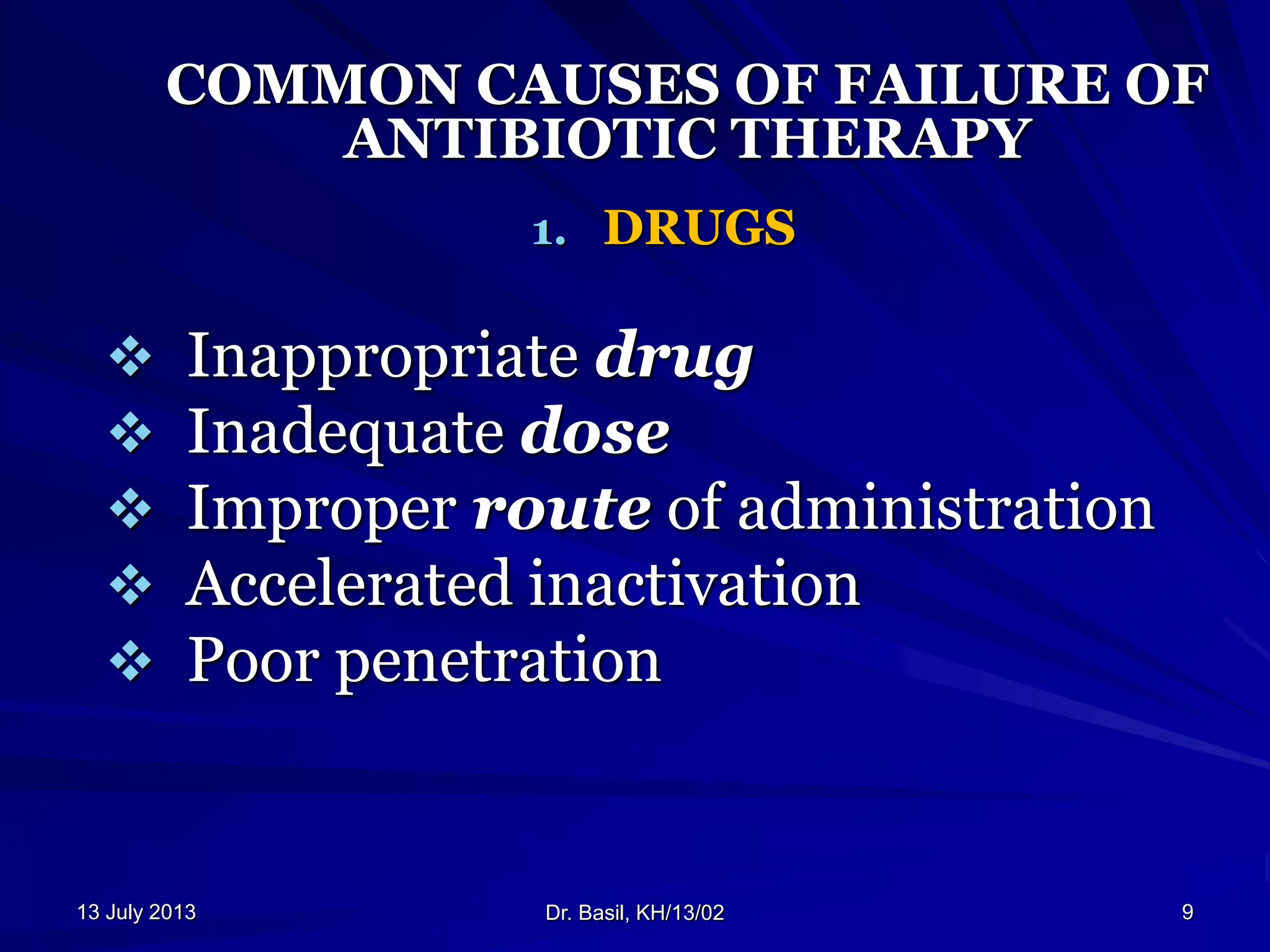 Rational use of antibiotics by Dr. Basil Tumaini | PPTX