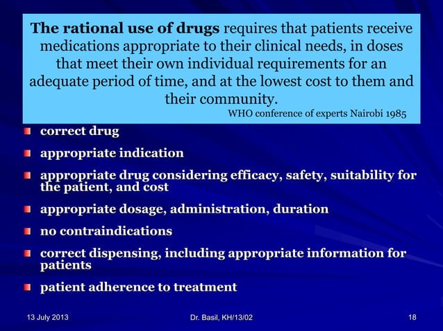 Rational use of antibiotics by Dr. Basil Tumaini | PPTX