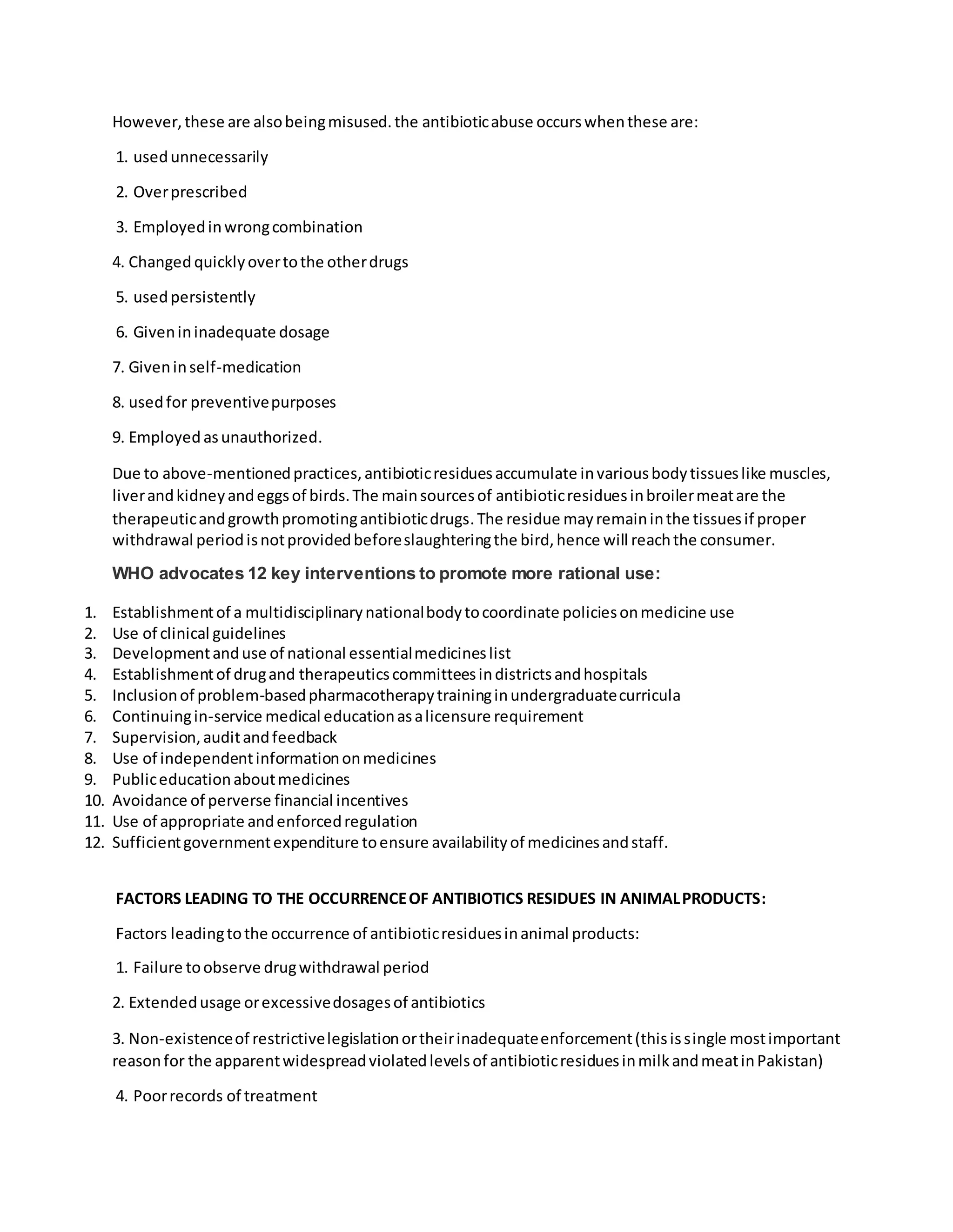 Rational use of antibiotics in poultry | DOCX