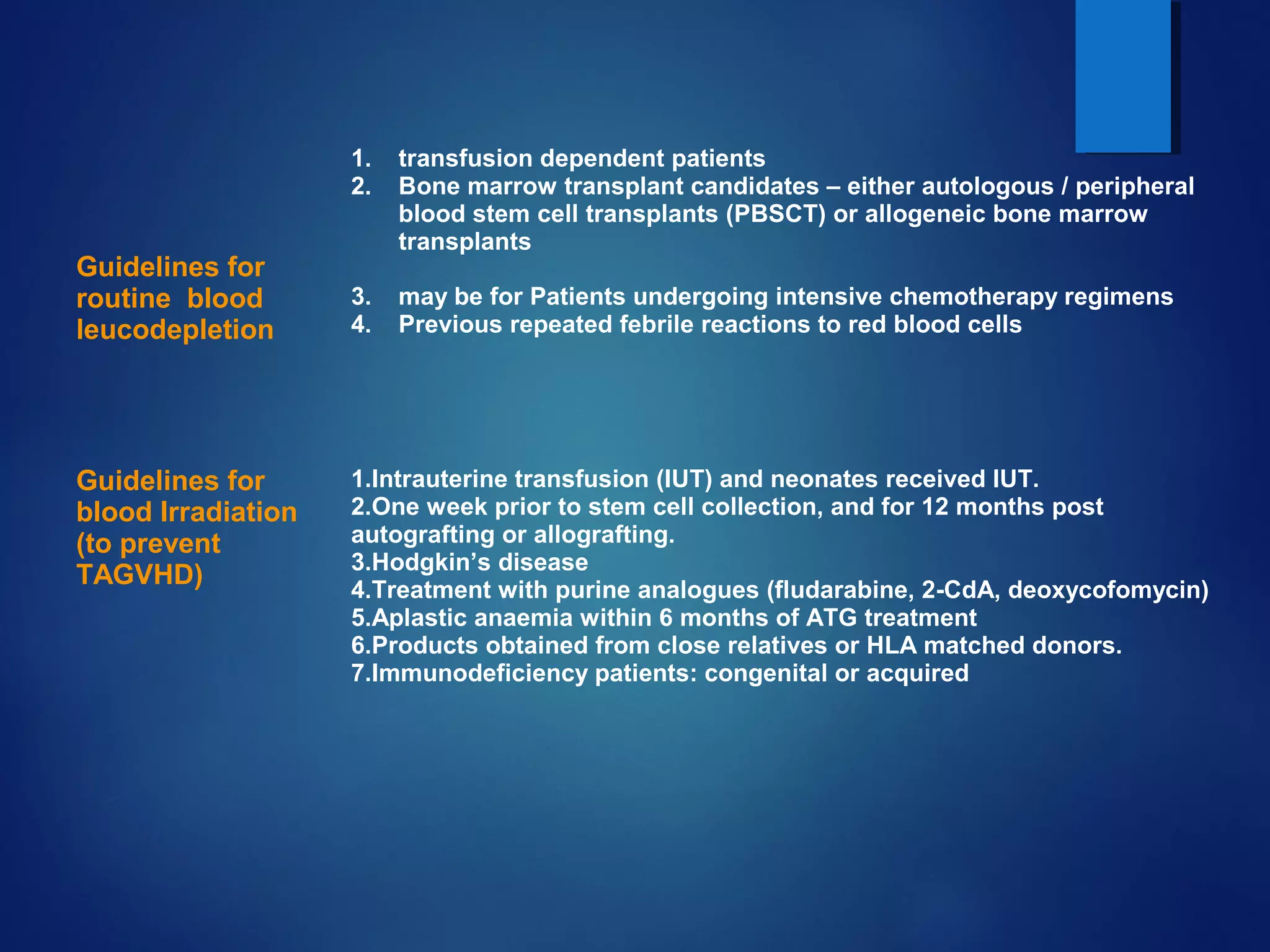 Rational use of blood | PPT