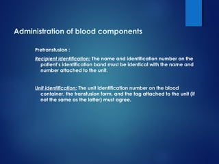 Rational use of blood | PPT