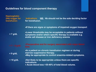 Rational use of blood | PPT